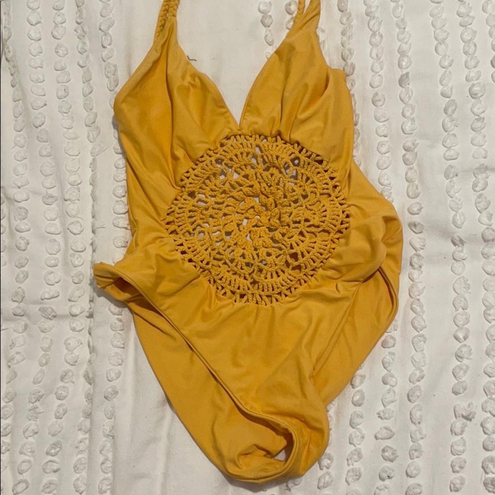 Frankie’s Bikinis Mango Poppy One Piece - Gem